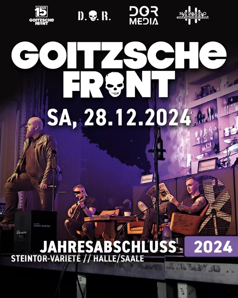 GOITZSCHE FRONT Jahresabschluss 28.12.2024 Steintor-Varietè Halle/Saale - Goitzsche Front Shop